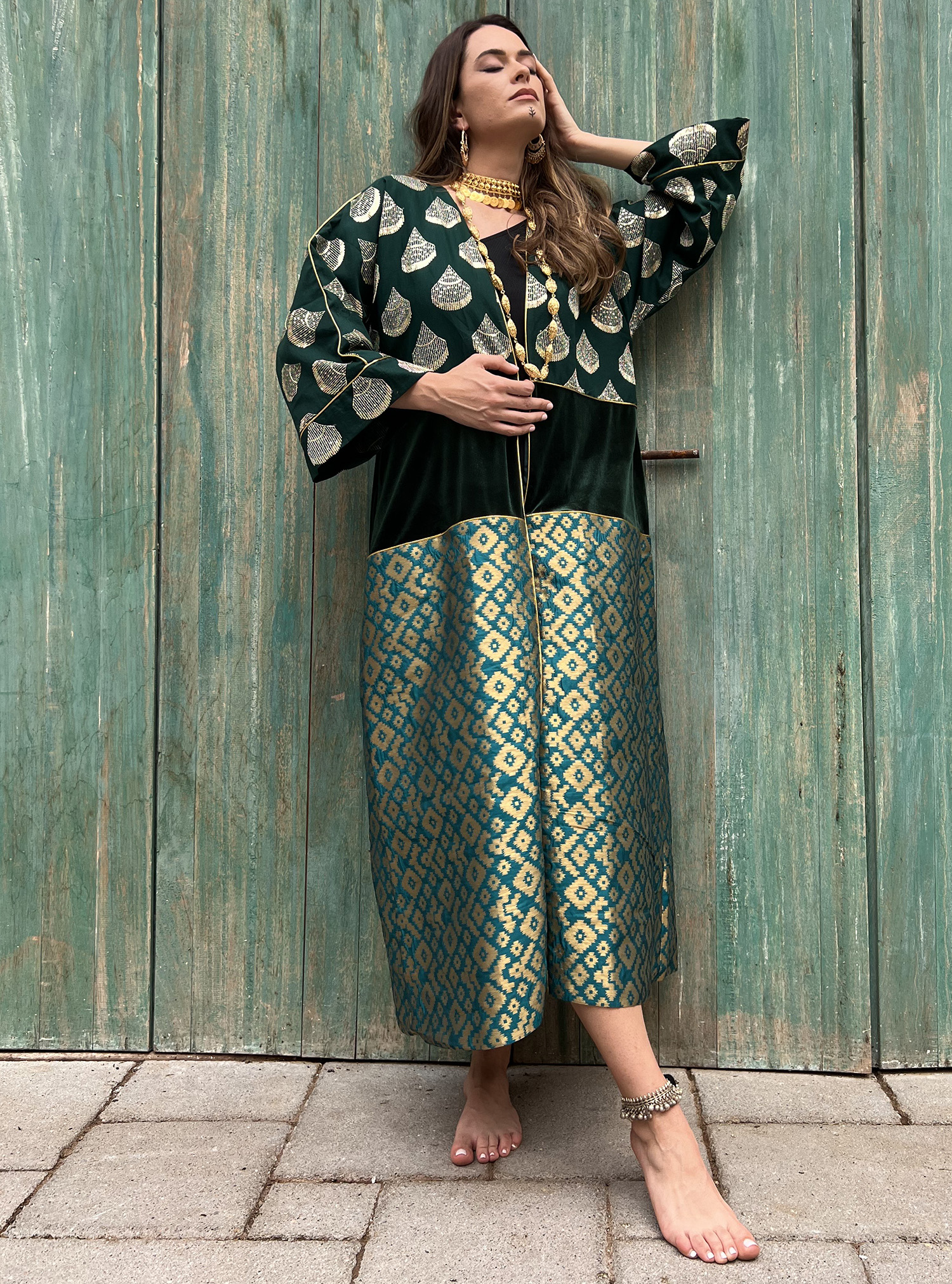 METANOIA Kuwaiti bisht, inspired by gold filigree patterns, reminiscent ...