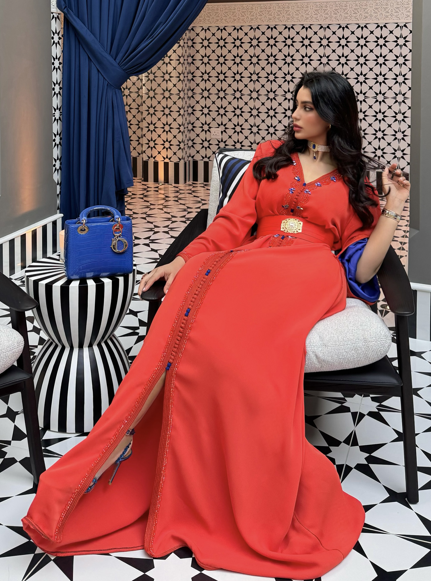 FES COLLECTION Hand made crystal moroccan caftan Kaftans from Hazel at ...