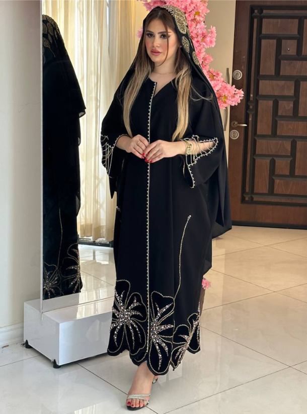 POOD 1002 Luxury Abaya With Matching Headscarf Abayas from Pood Design ...