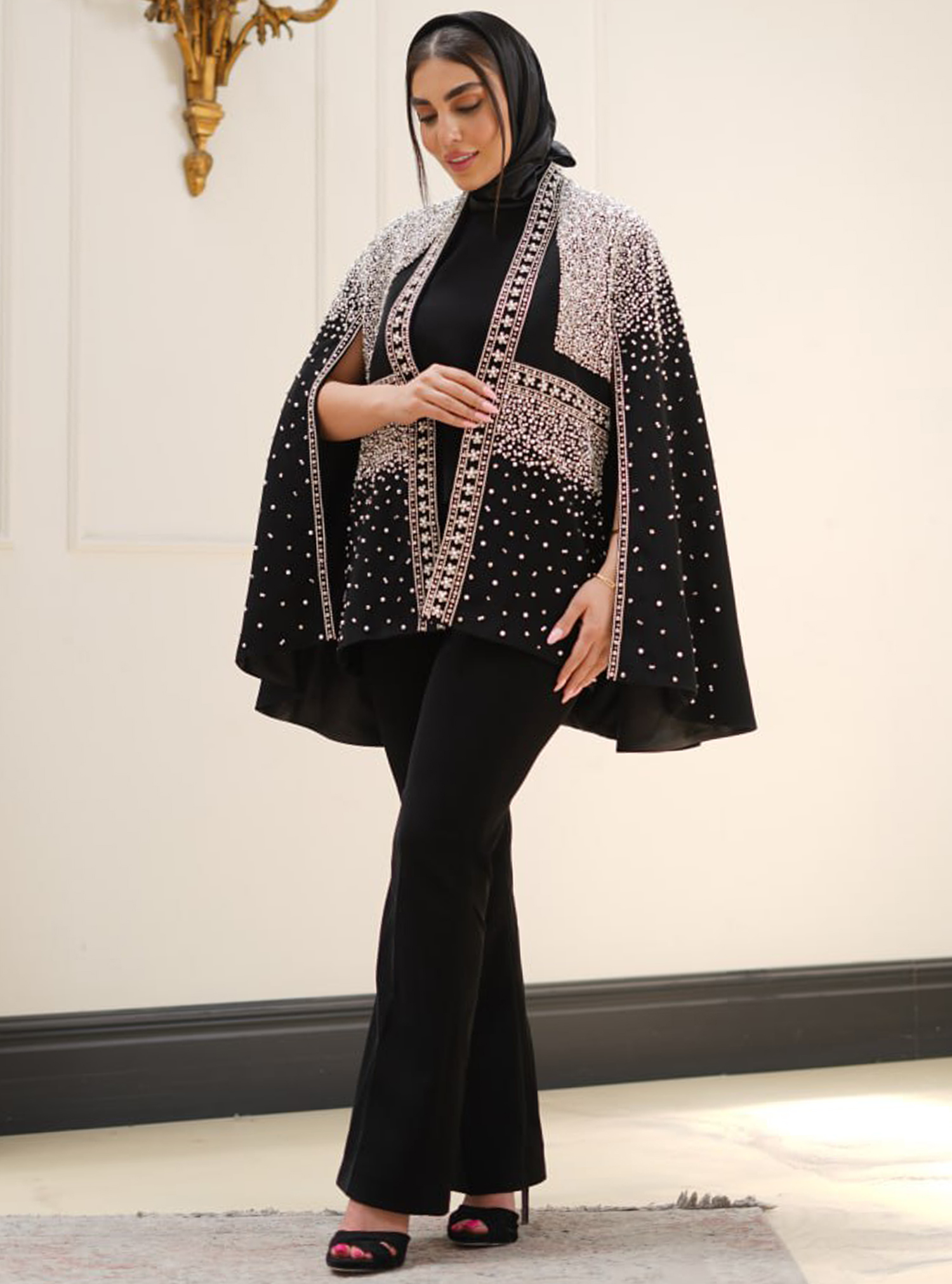 POOD 1012 Luxury Embroidered Coat Travel Wear from Pood Design at Boksha
