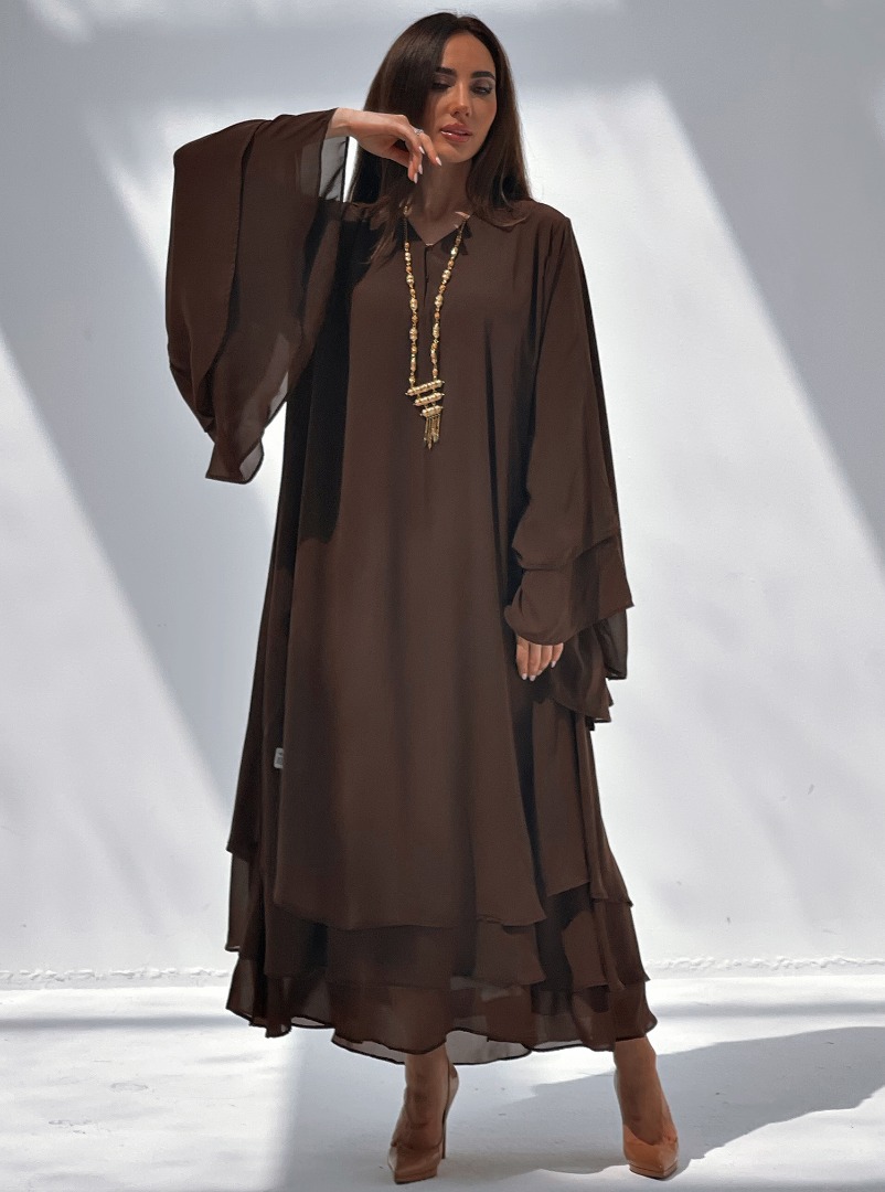 Abaya Code F02 3 Layers Fully Close Abaya Abayas from Whitesmoke Tag at ...