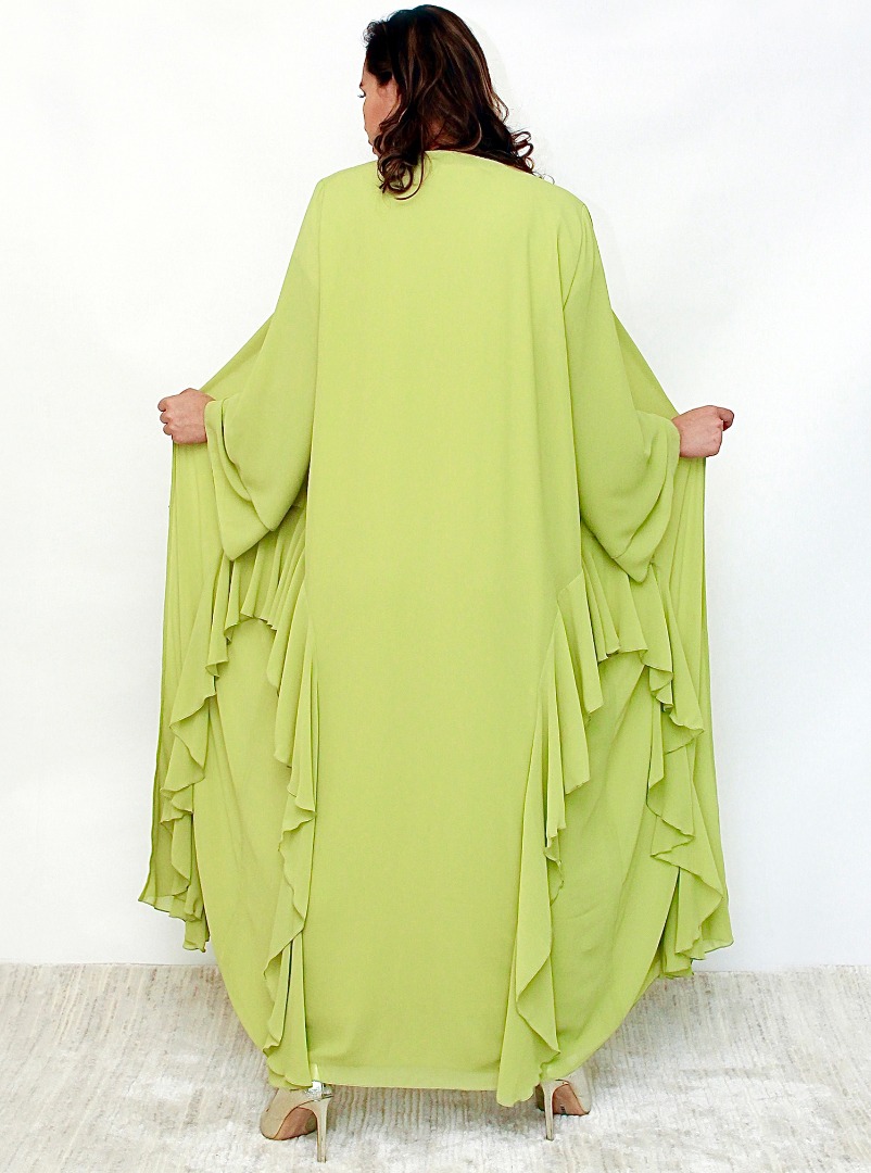 Ruffle Abaya Beautiful Ruffle Abaya with double chiffon Abayas from at ...
