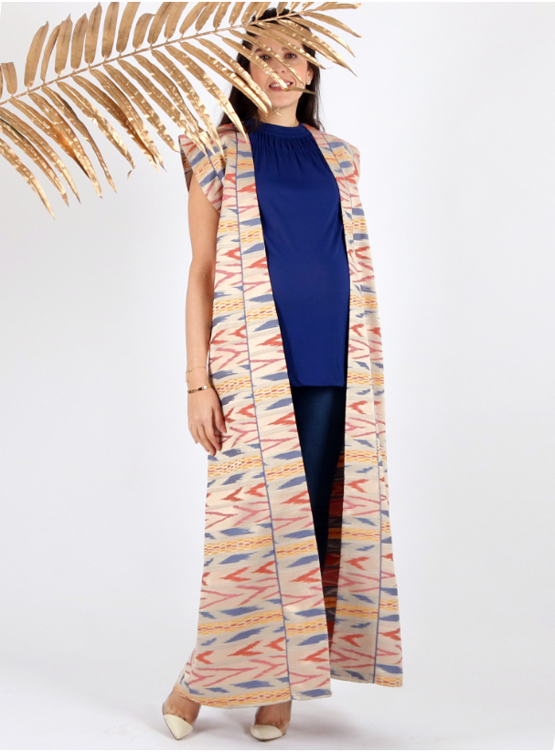 Modern Kaftan Sleeveless Relaxed fit modern kaftan/overcoat with ...