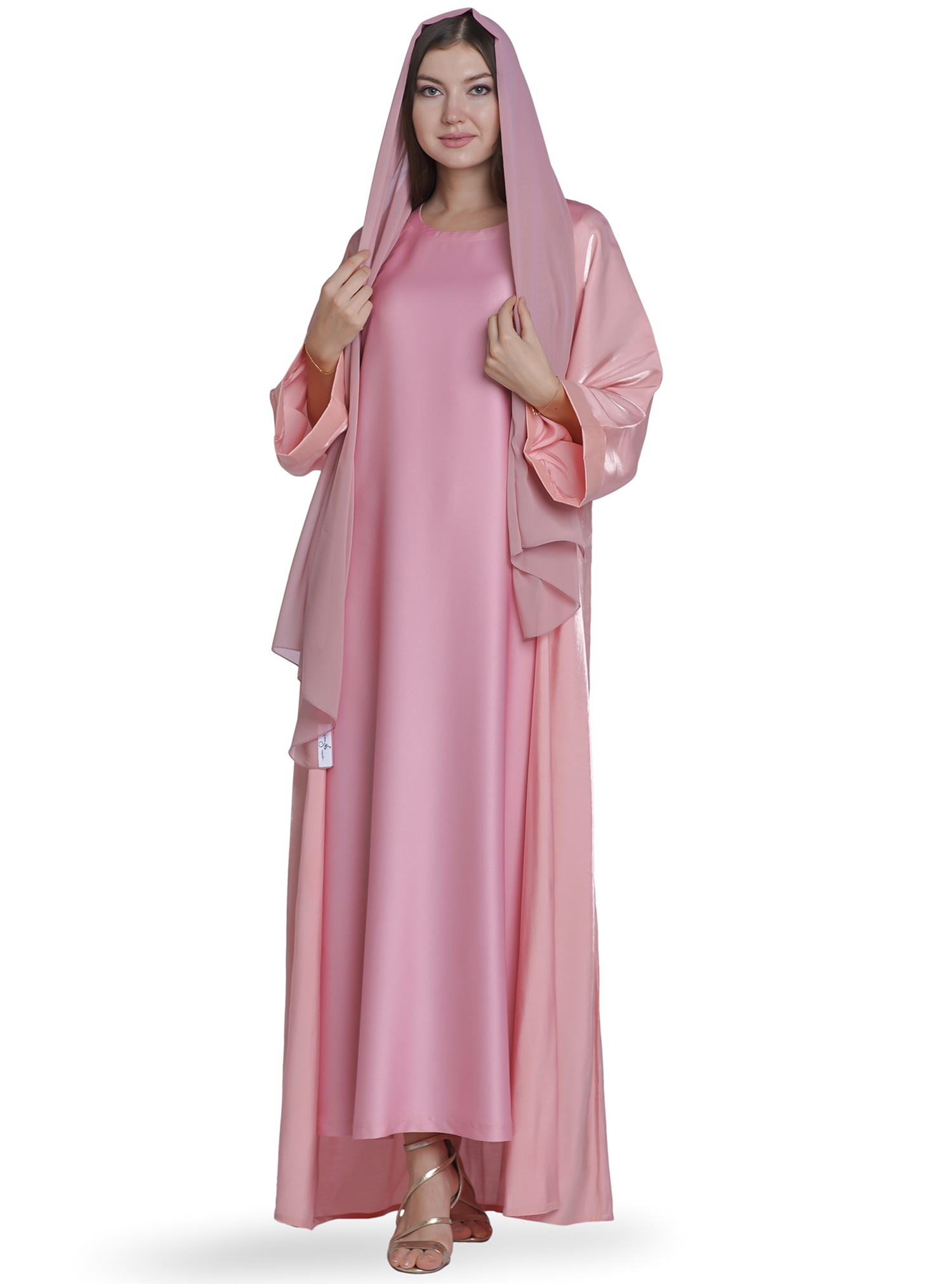 Peach Sheen The Peach Sheen Abaya is all you need to stand out in a ...