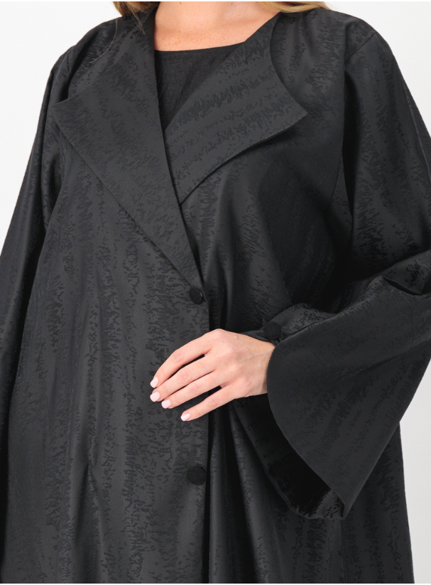 Jacket Abaya Jacket style abaya made by Indian Taffeta Prokar with wide ...