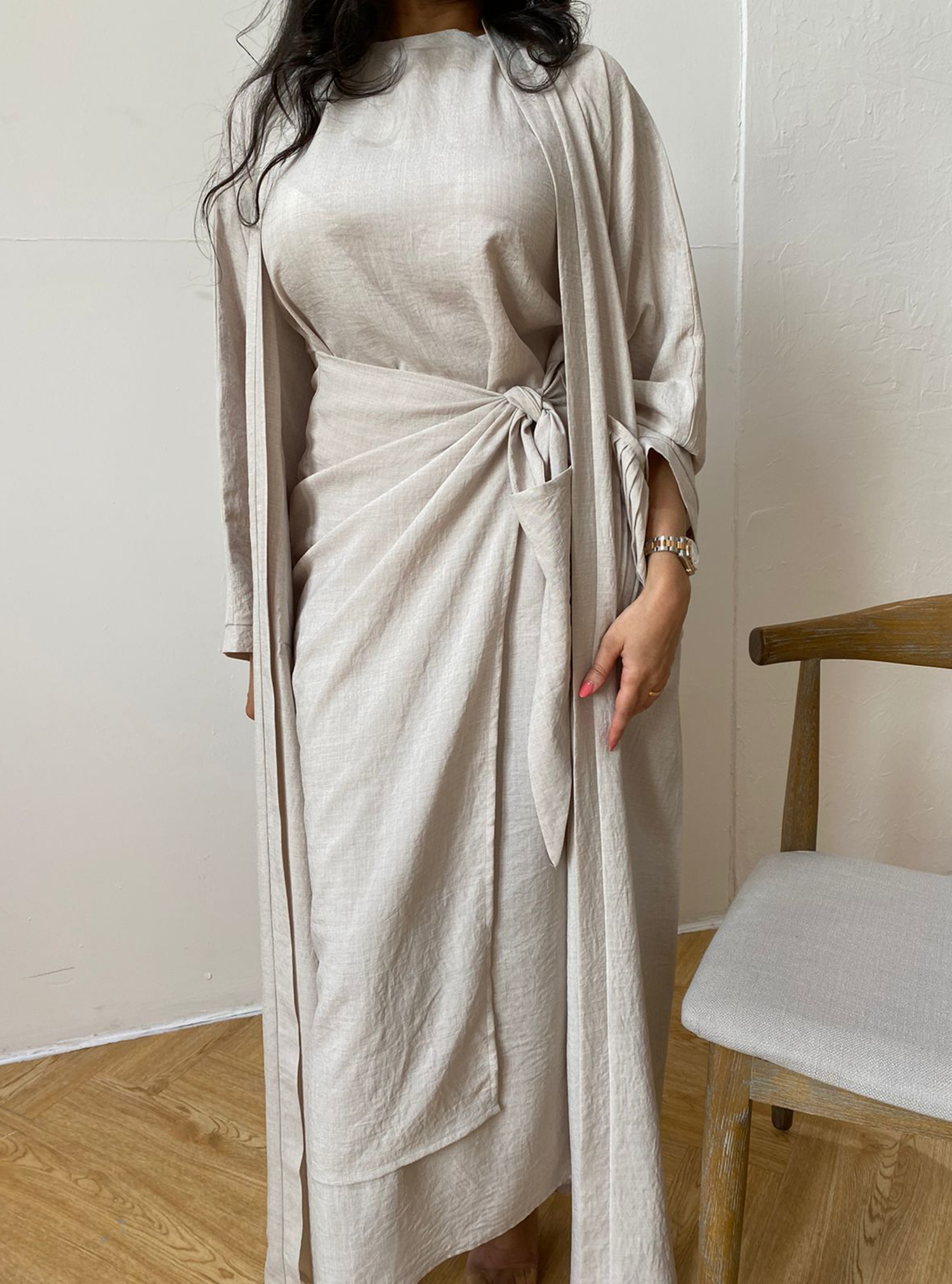 Lilya set 1 Casual abaya with matching inner dress. Abayas from Lilya ...