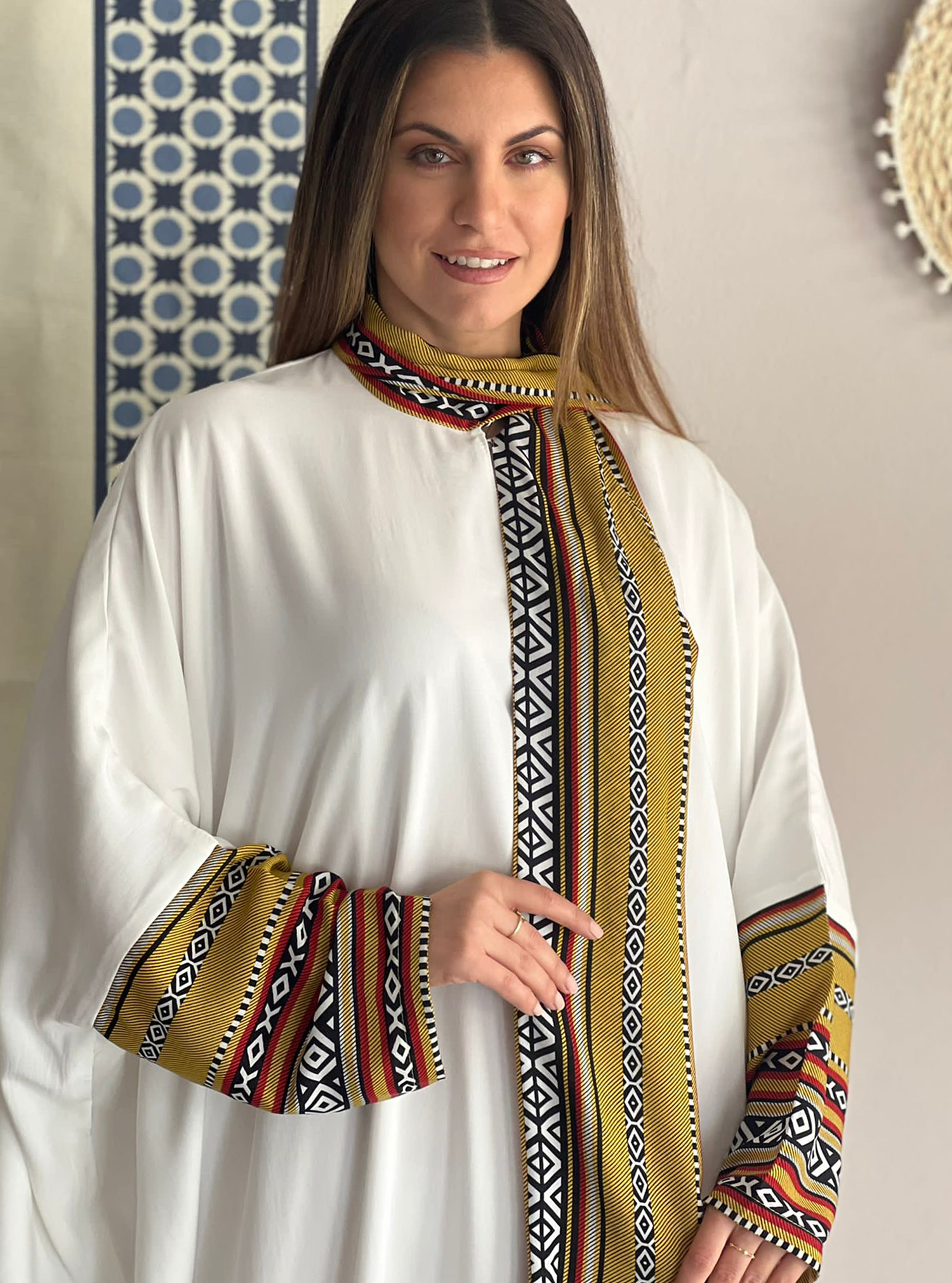 Sadaw kaftan Pure Cotton kaftan with sadaw scarf Kaftans from Trendy ...