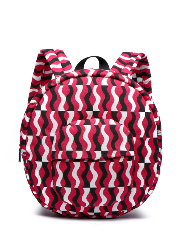 Backpack WAVES Designer cotton backpack with signature textile pattern ...