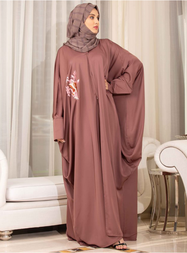 AJ1699A Abaya Mauve farasha abaya. Comes with a matching headscarf ...