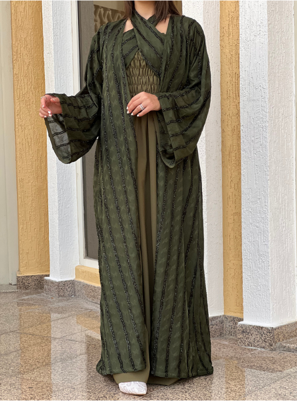 Green Smock Set 2-piece army green smock dress with halter strap. Comes ...