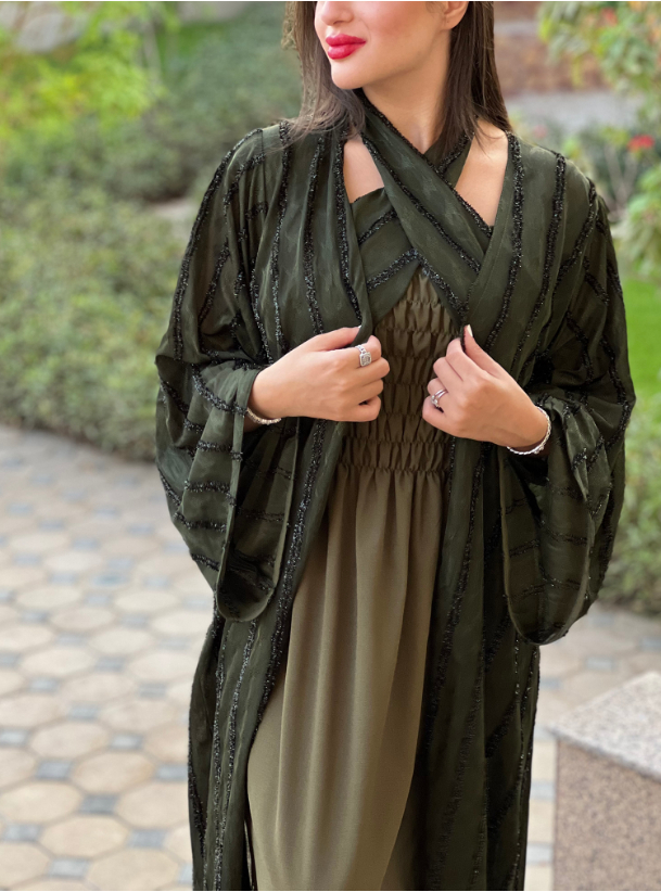 Green Smock Set 2-piece army green smock dress with halter strap. Comes ...