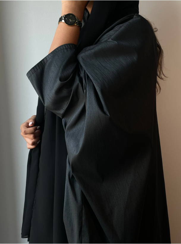 Black Bisht Classic black bisht abaya with oversized fot. Comes with a ...