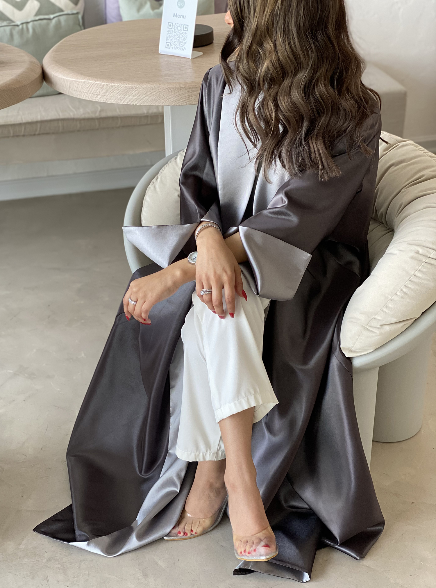 Double color Elegant abaya mixed with two colors Abayas from Bronzed ...