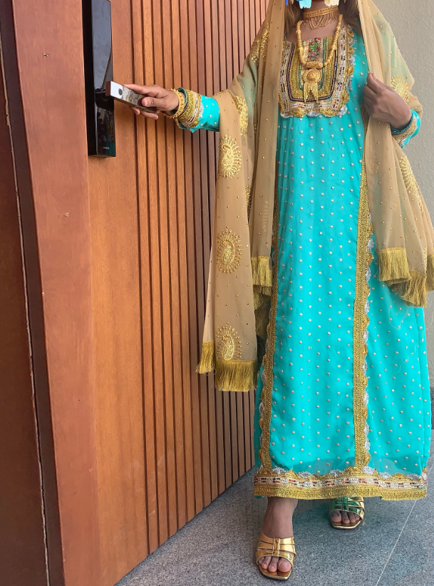 Omani Dress Modern Oman Dress with sparkles Dresses from By kakau at Boksha