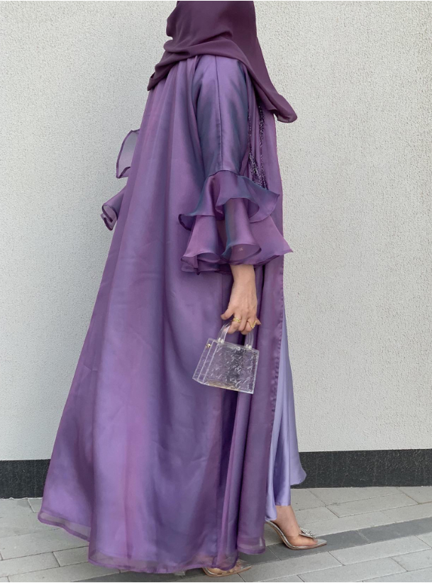 Purple Abaya Elegant abaya with dress and we got some doubt in it Abayas from Bronzed Abaya at ...
