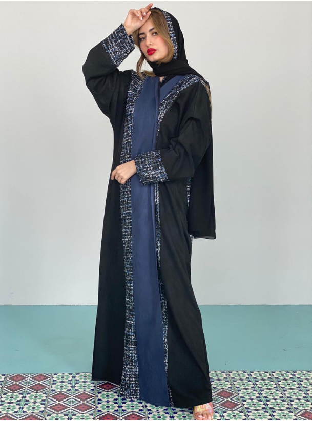 Code 64 Abaya Winter Abaya with tweed trimmings. Comes with a headscarf. Abayas from Last Abaya ...