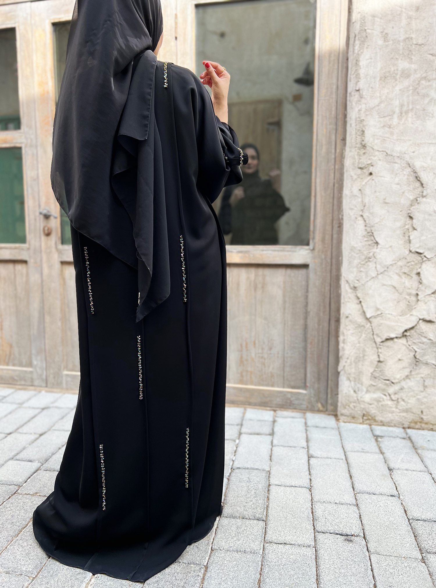 Delicate Abaya Black Abaya with delicate embellishments. Comes with a matching headscarf. Abayas ...