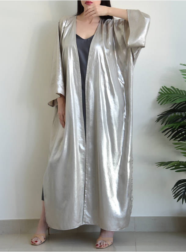 Gold kaftan Gold shimmer kaftan with side slits and belt. Kaftans from ...
