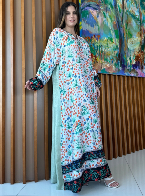 Organza silk Organza silk jalabia Kaftans from at Boksha
