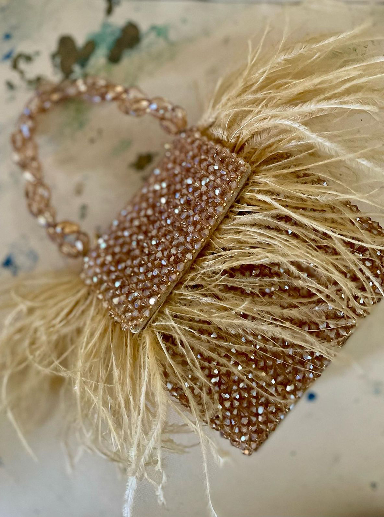 F2283 mini Feathers mini bag Bags from Falah Inc at Boksha