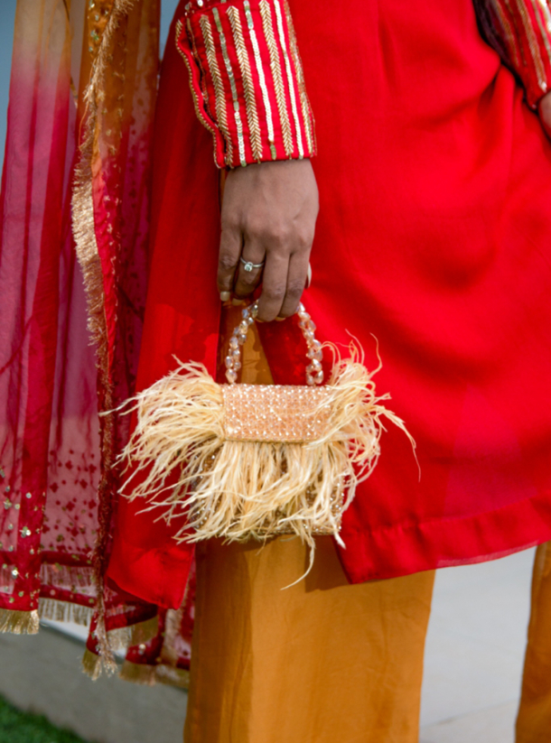 F2283 mini Feathers mini bag Bags from Falah Inc at Boksha