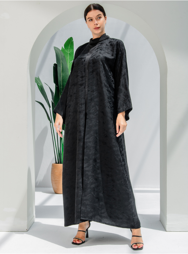 A-33 Daily black abaya. With different print. Abaya can be closer or ...