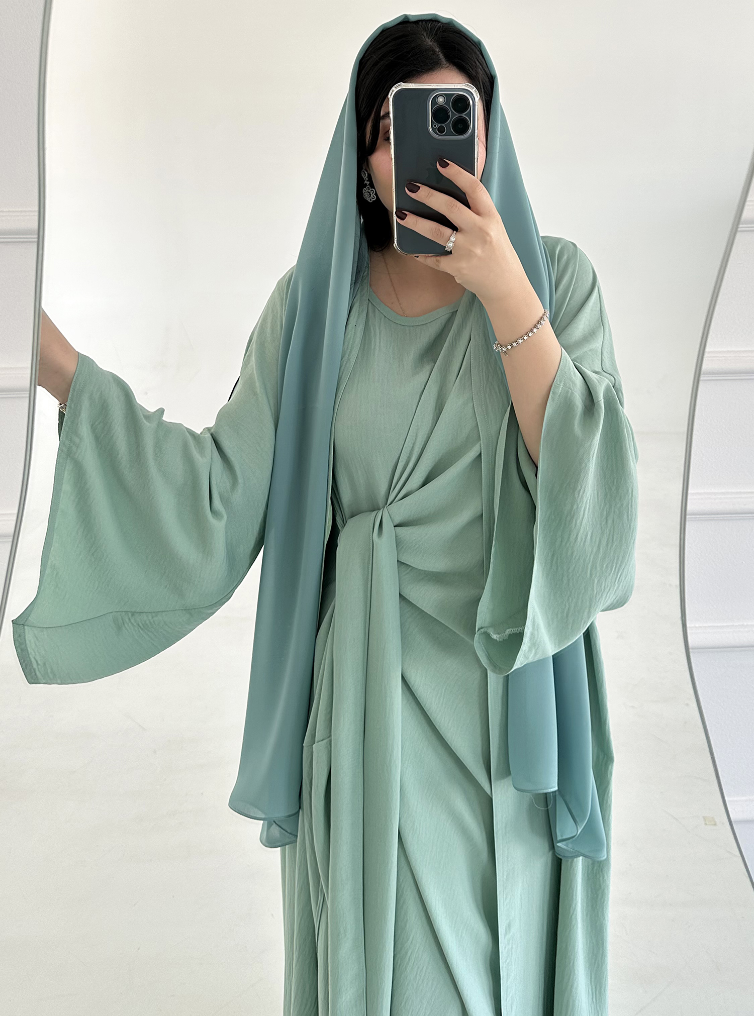 Abaya set 3 pieces set Abayas from Juman Abayas at Boksha