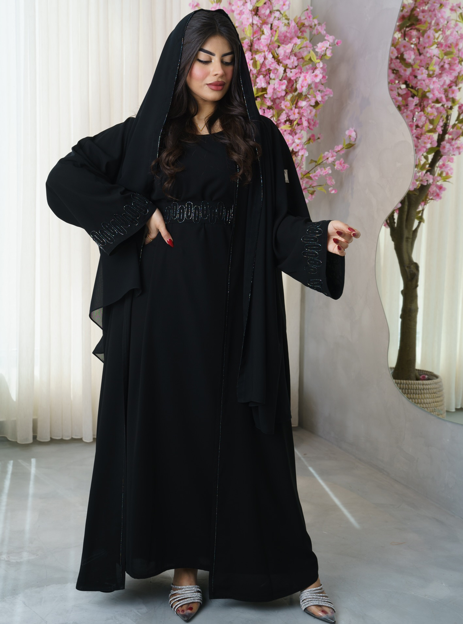 Abaya set 4 pieces with shak Abayas from Juman Abayas at Boksha