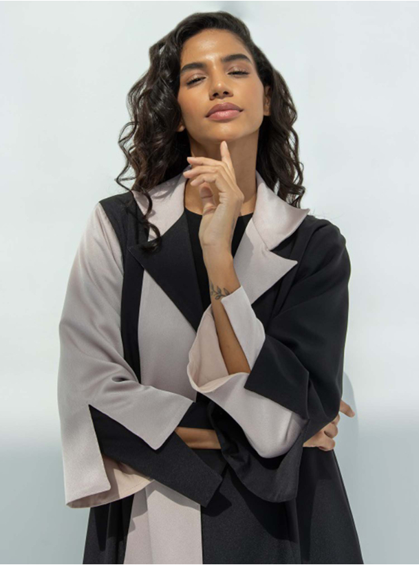 Beige Suit Beige Suit Abayas from Gharza Couture at Boksha