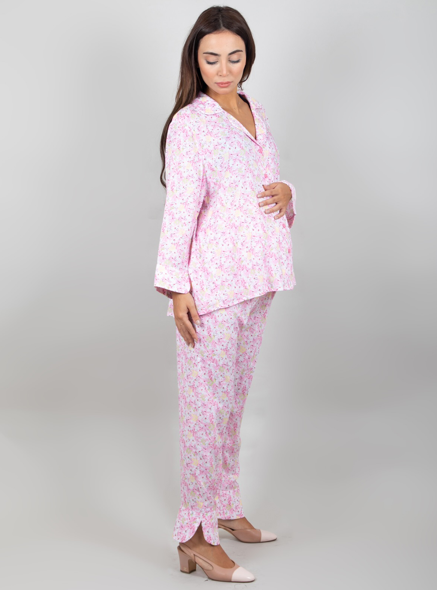 Pink Lola set Two Pieces set featuring pink Lola Floral pants and Shirt ...