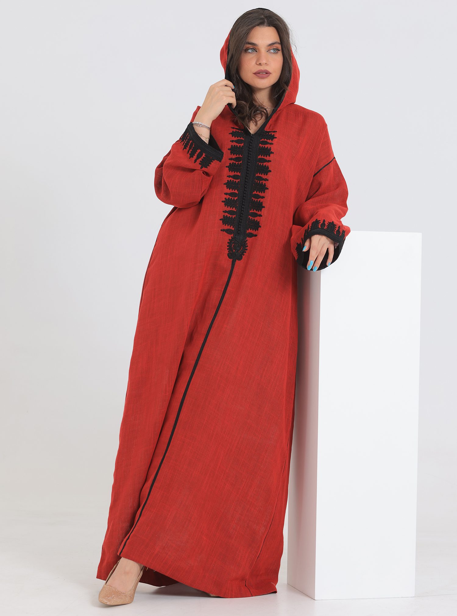RC23-009 Modern Moroccan Jellaba Kaftans from AlJoud Designs at Boksha