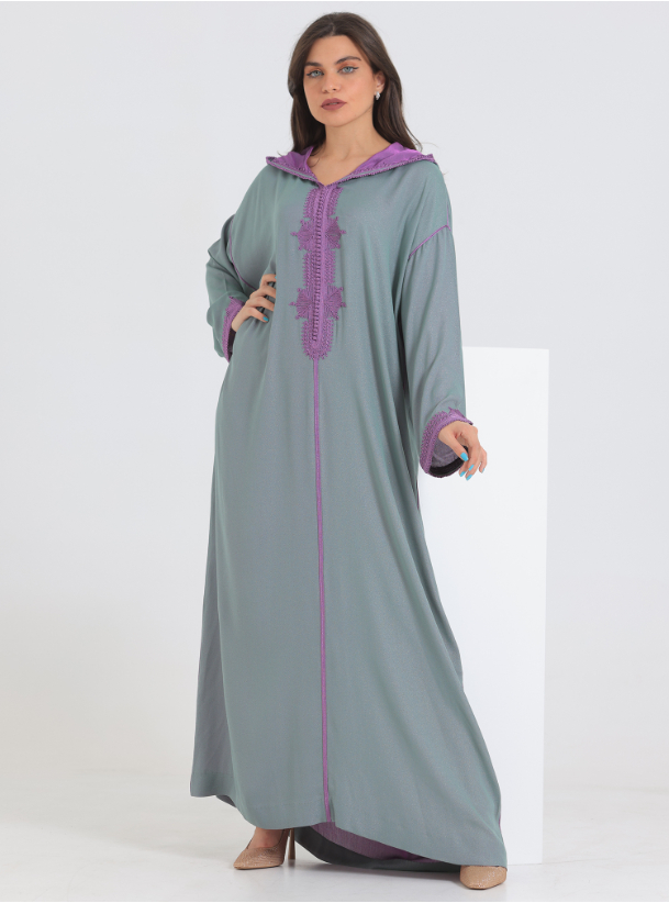 RC23-011 Modern Moroccan Jellaba Kaftans from AlJoud Designs at Boksha