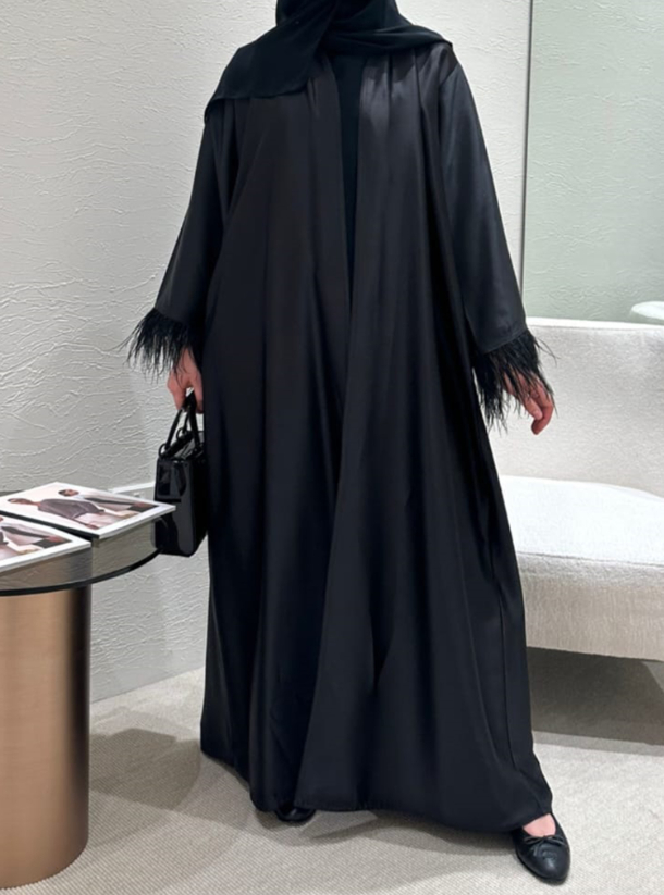 PTASHKA Black, but with a special design of feathers, to add a special ...