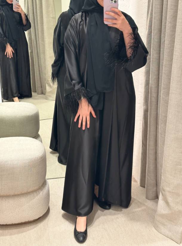 PTASHKA Black, but with a special design of feathers, to add a special ...