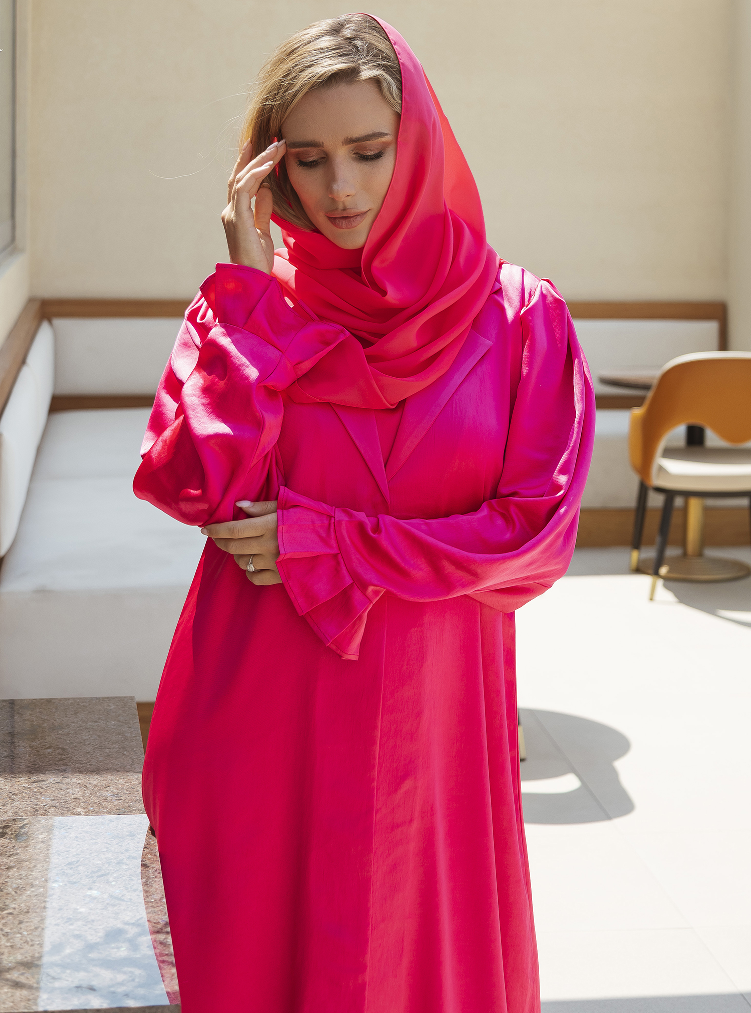 PINK 006 Bright pink, cute and simple design, with a dress of the same ...