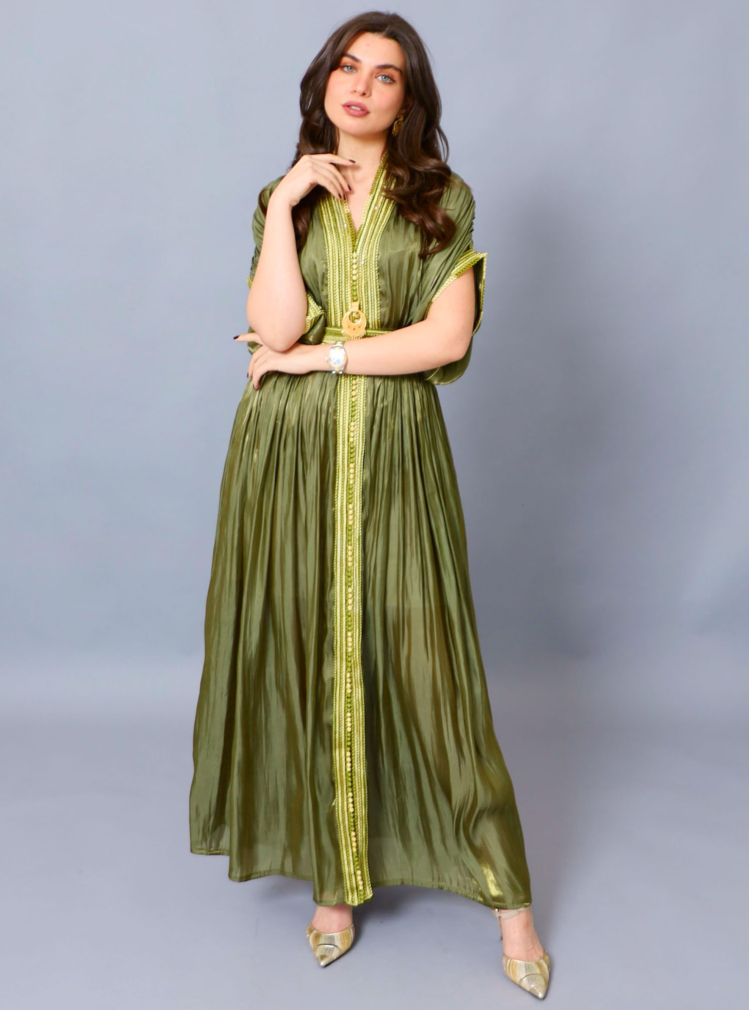 RC23-034 Modern Moroccan Kaftan Kaftans from AlJoud Designs at Boksha