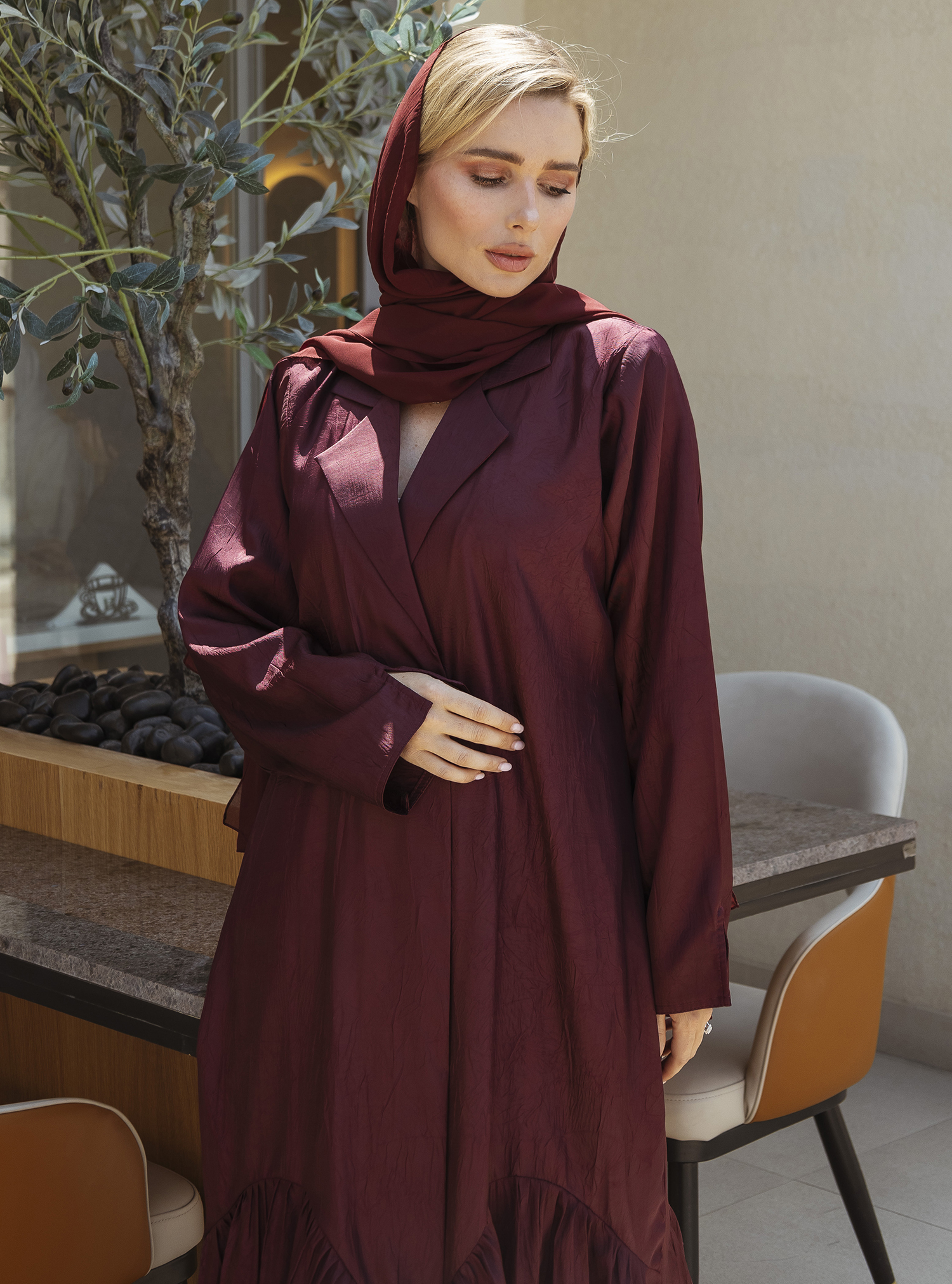 BARDO A warm color abaya with a special and soft crinkle style. Abayas ...