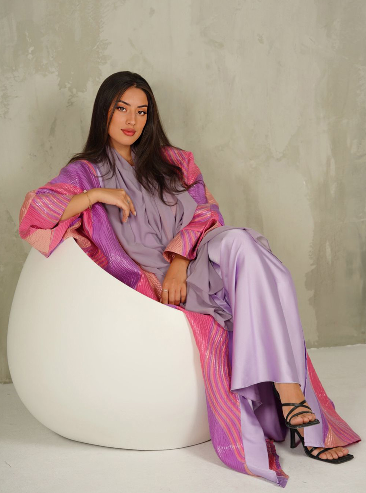 Brocade Flora This 3-piece set is made from high-quality brocade Abayas from NAKAYA DUBAI at Boksha