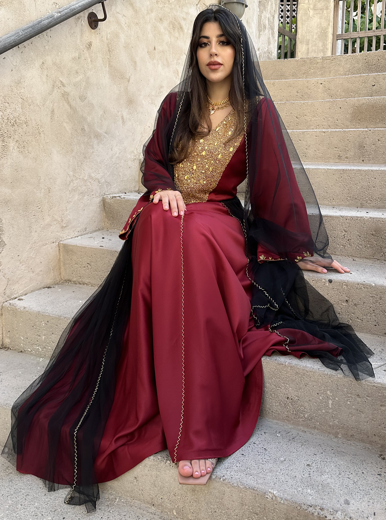 Al Johara Our exquisite Kaftan with Heavy Embellished Work, the true epitome of elegance and ...