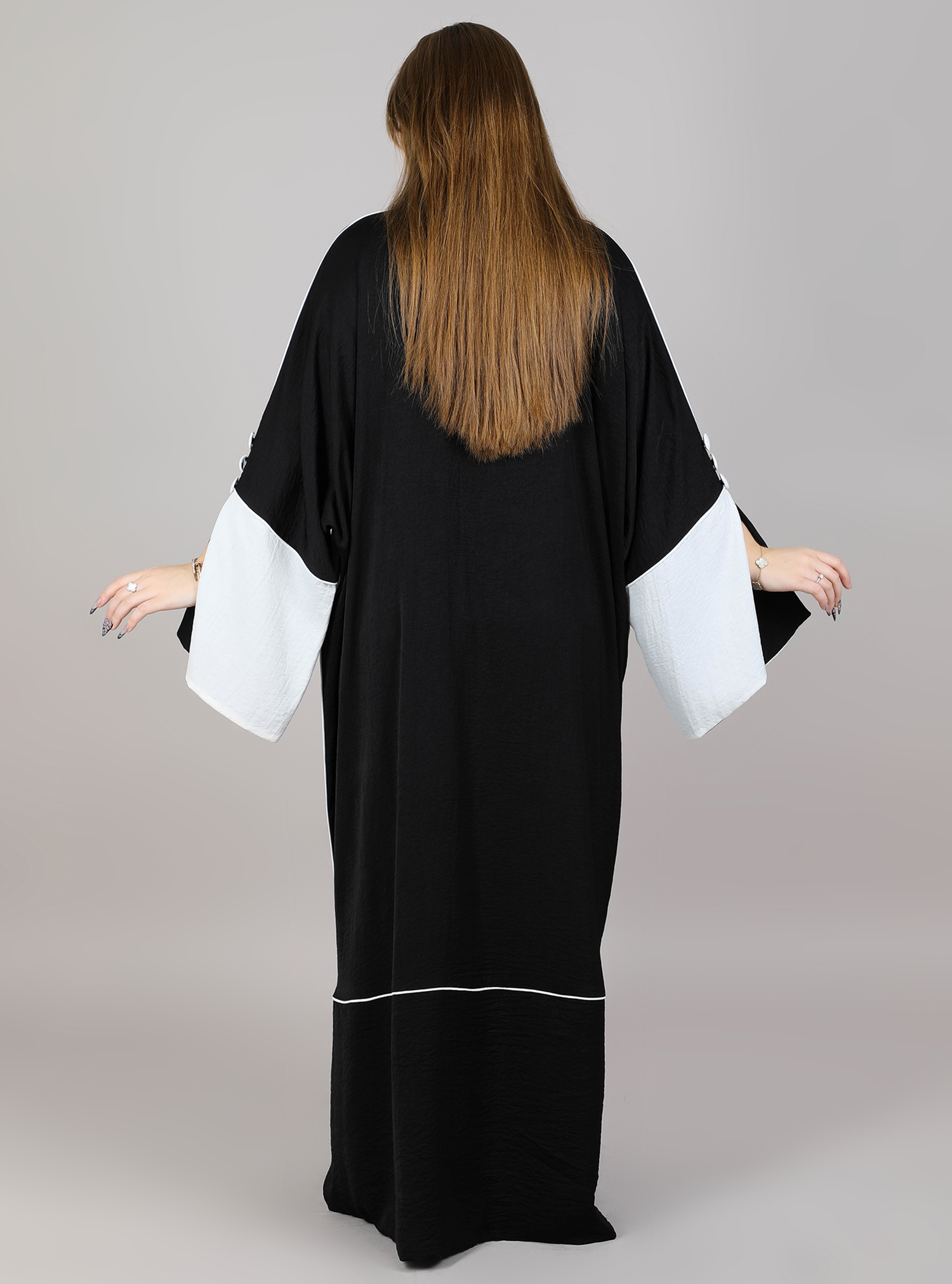 Casual Abaya MSquare Fashion Blocked Button Abaya Abayas from MSquare ...