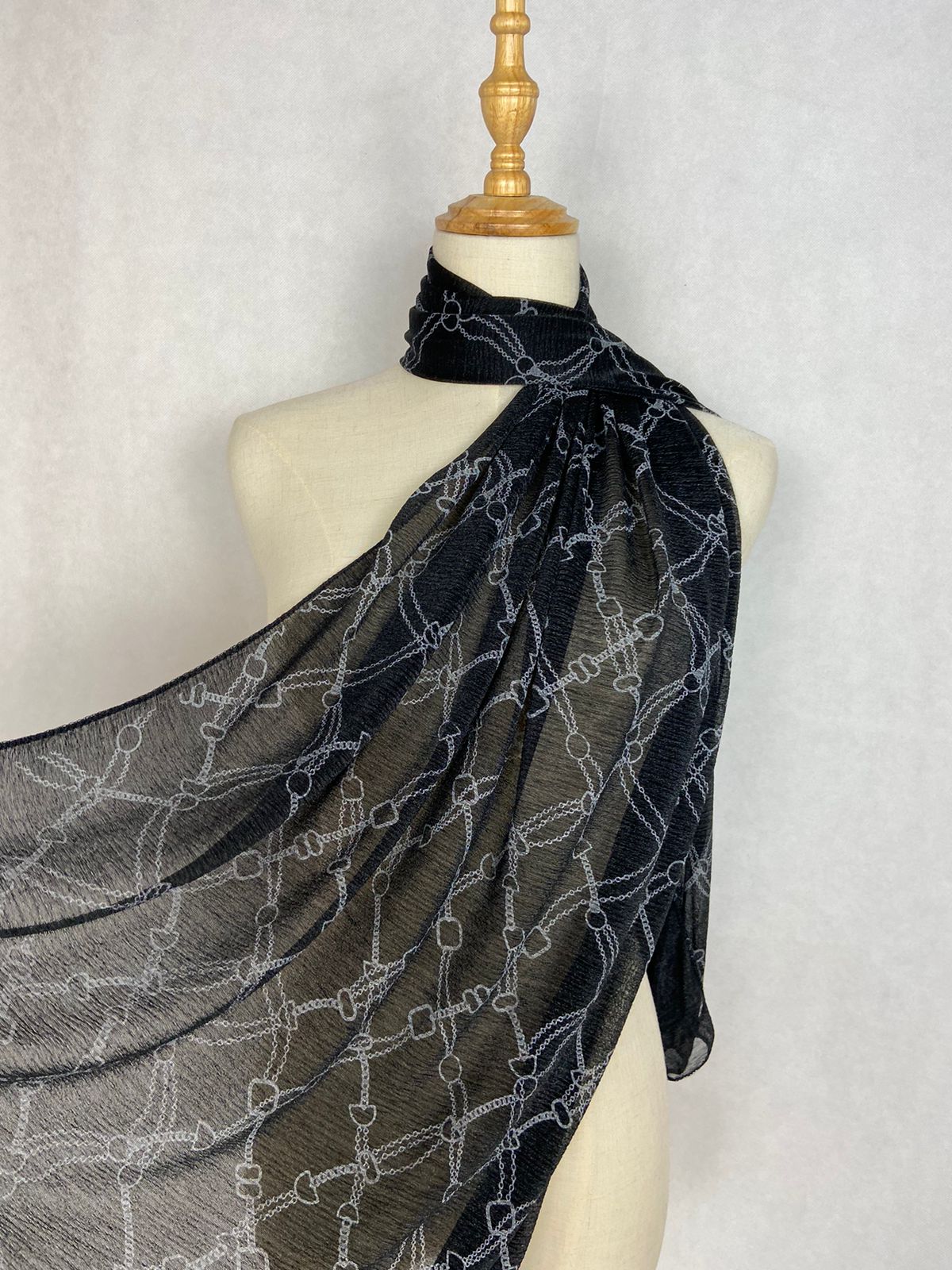 Al Rawnaq Soft and Steady Kashmiri Scarfs with print Headscarf from ...