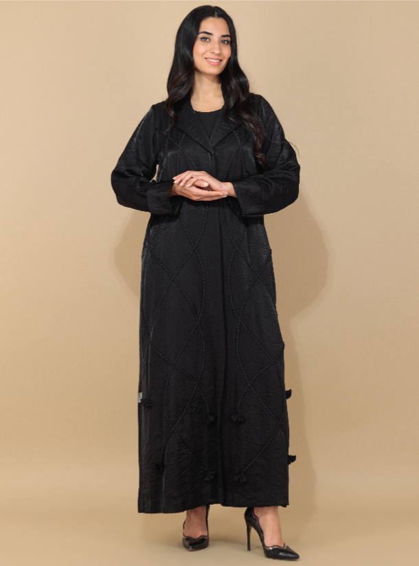 Black Abaya Black Design Lined Abaya for Work Casual or Daily Abayas ...