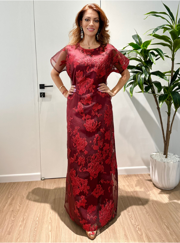 Soft Ruby Dress Kaftan which shows the confidence and femininity with ...