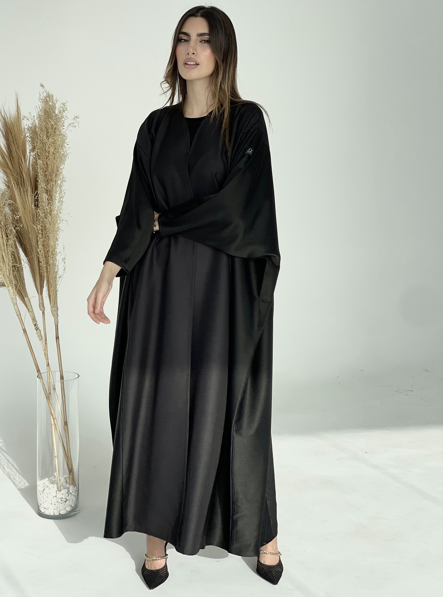 Black Abaya Black Abaya With Scarf Abayas from Buhra at Boksha