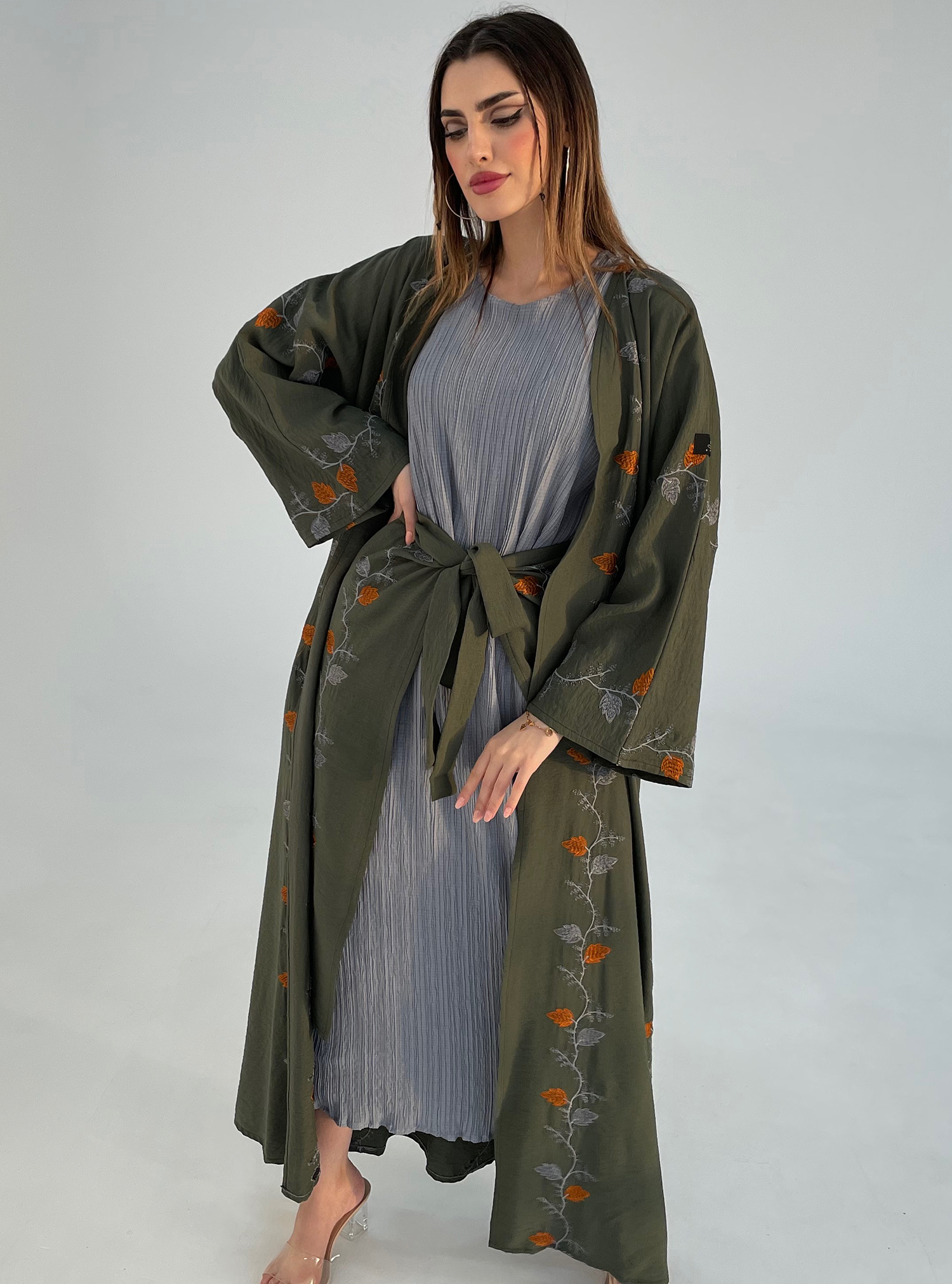 Four Set Abaya Abaya + Scarf + Dress + Dress Corset Abayas from Buhra ...