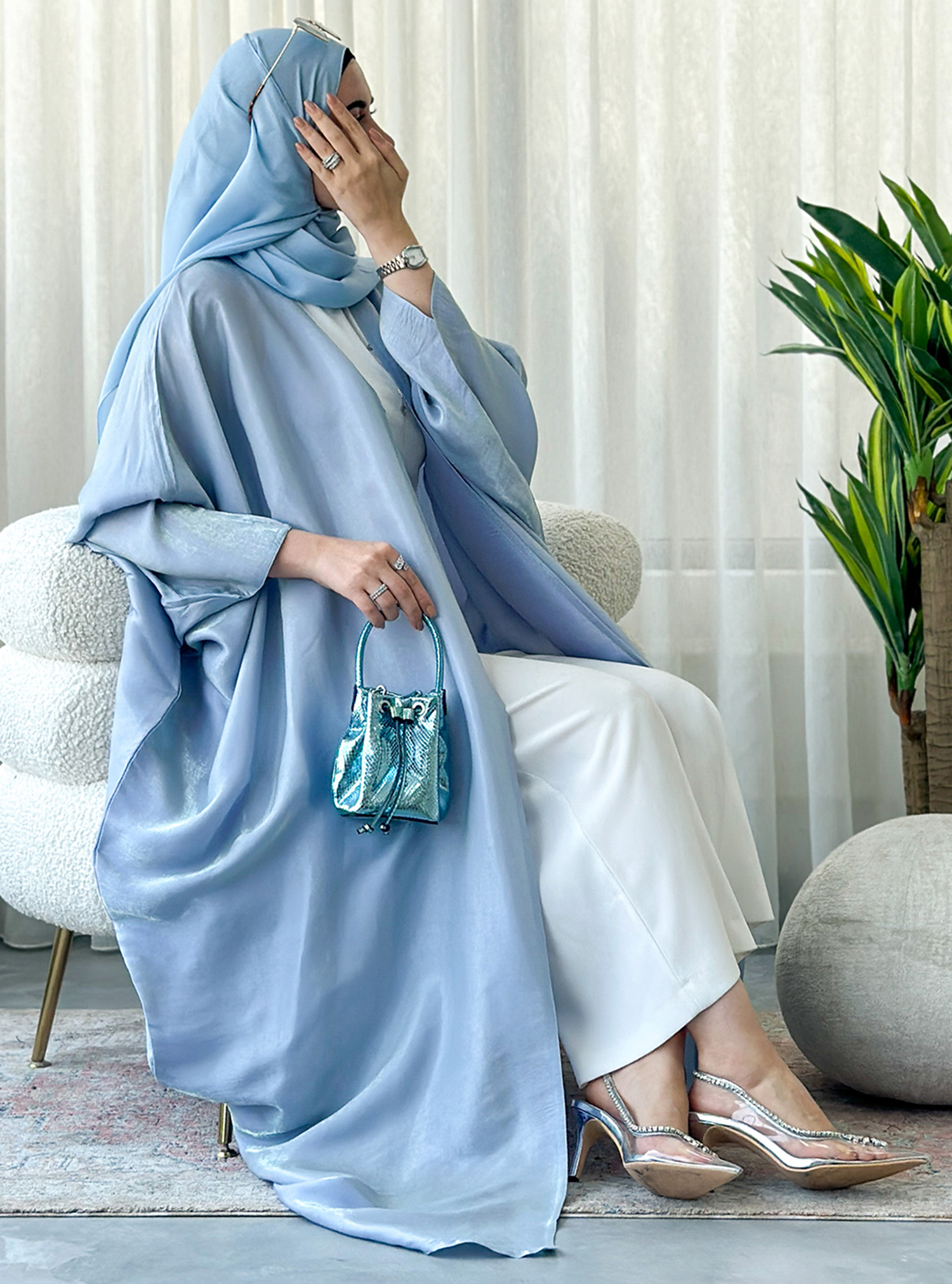 Coloured Abaya Daily wear abaya with light fabric for summer Abayas ...