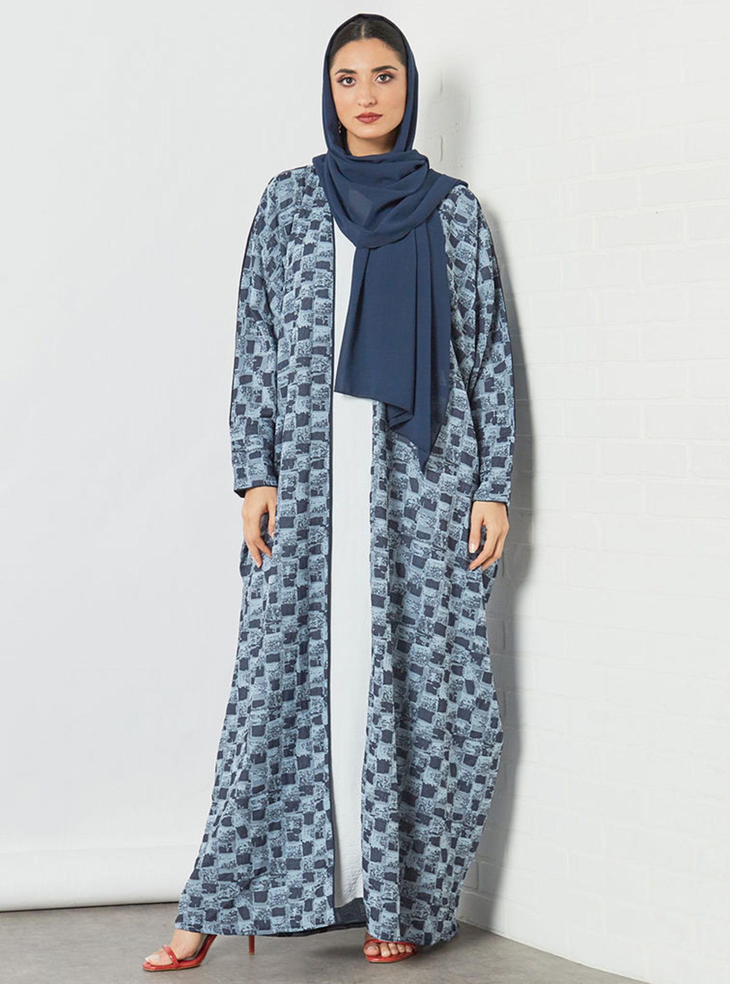 Lail-3475 Abaya Double tone modern style bisht bbaya with plain inner ...