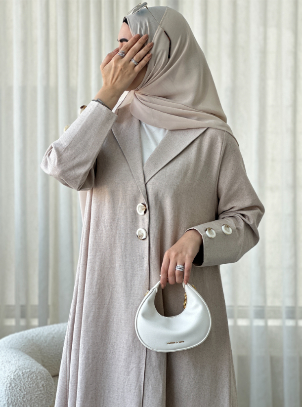 Travel abaya Linen abaya designed for travel and work Abayas from Jewel ...