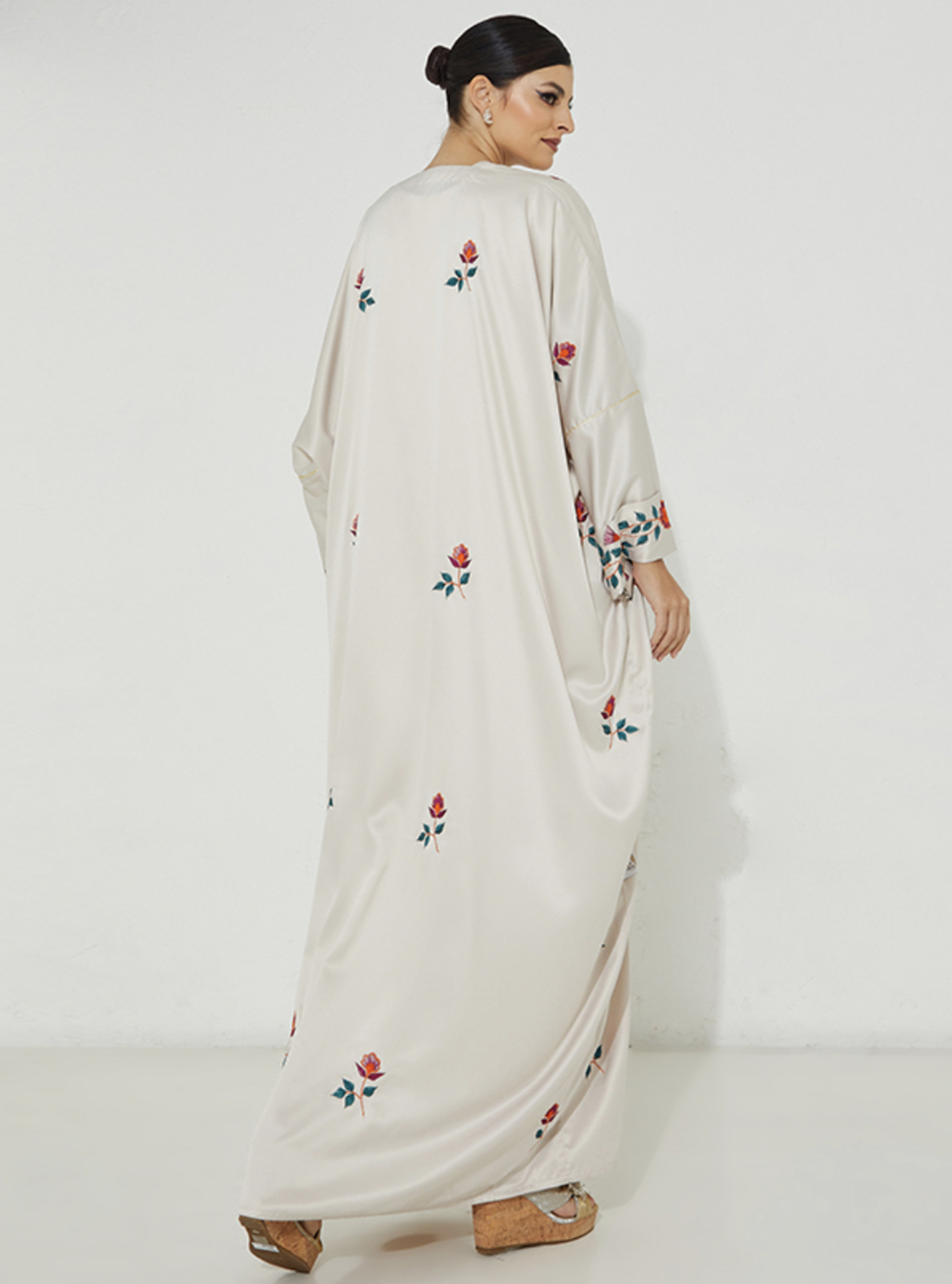 Bisht_O_Flora Elegant Bisht with Orange Mix Stitching design +Blet ...