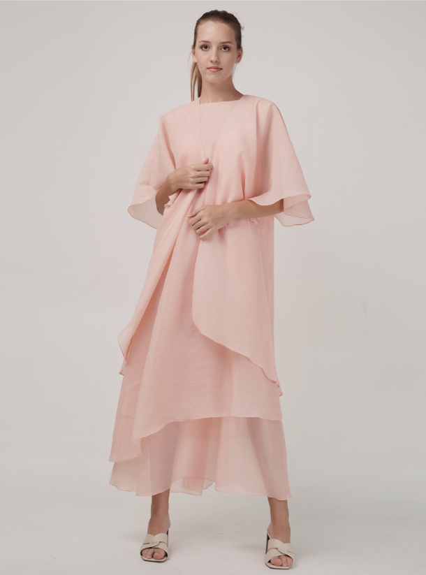 MUS21617C-set 1.Straight A cut loose dress 2.Two pieces with belt made ...